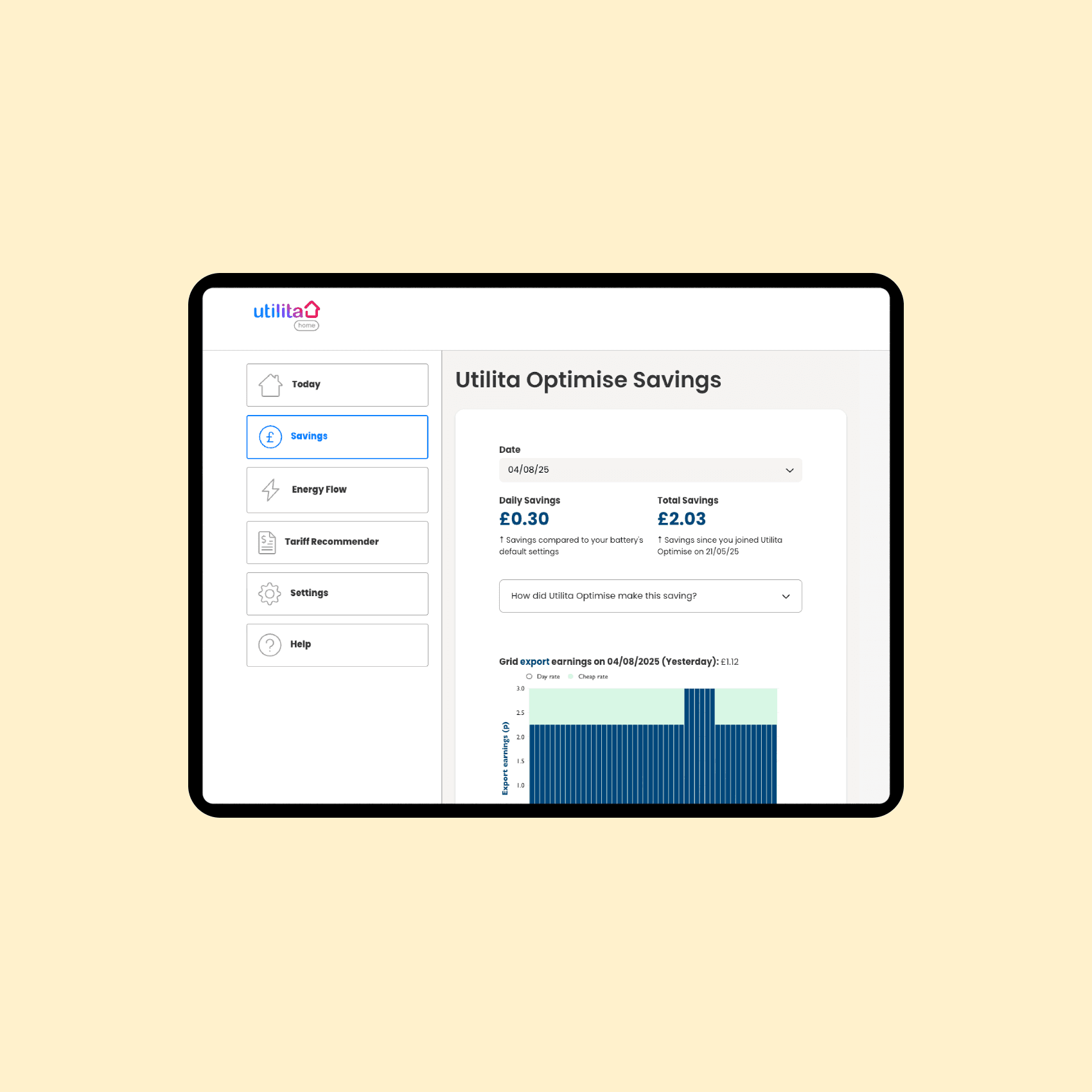 AI-Powered Solar Battery Storage Savings | Utilita Home
